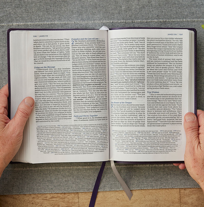 NET Thinline Reference Bible, Large Print - Thomas Nelson Bibles