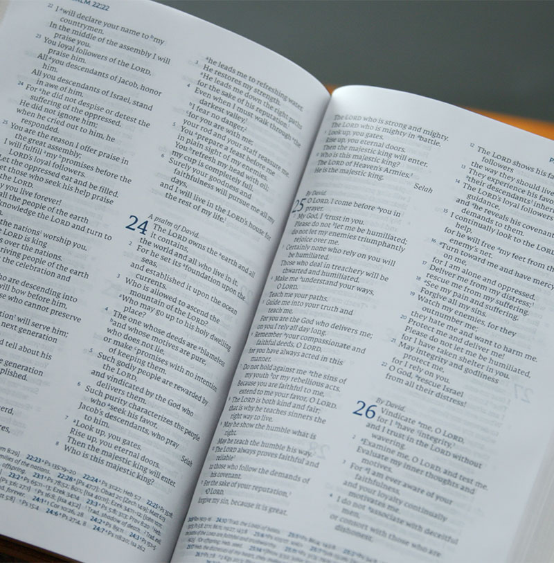 NET Thinline Reference Bible, Large Print - Thomas Nelson Bibles
